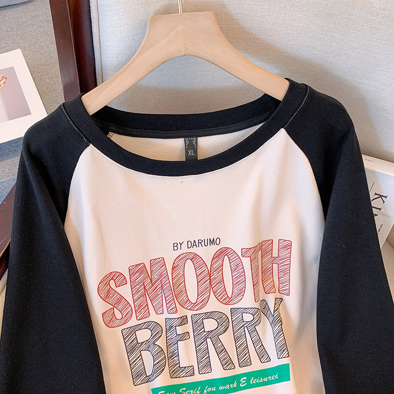 Plus Size Graphic Raglan Long Sleeve T Shirt (Extra Big Size ...