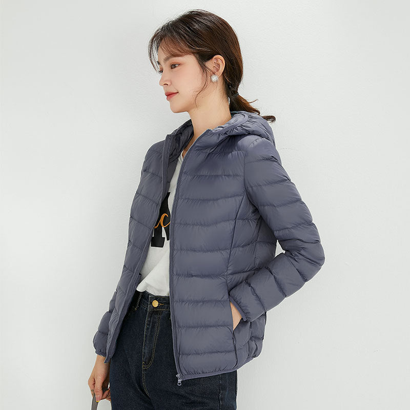 Plus Size Hooded Lightweight Down Jacket – Pluspreorder