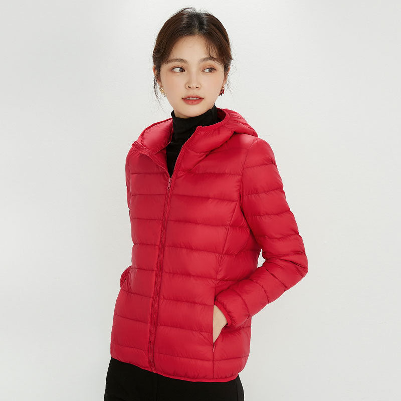 Plus Size Hooded Lightweight Down Jacket – Pluspreorder