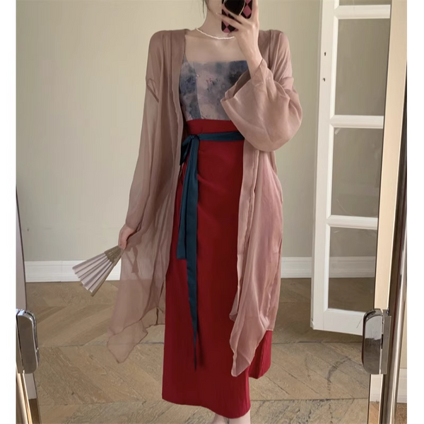 Plus Size Japanese Style Dress and Jacket Set – Pluspreorder