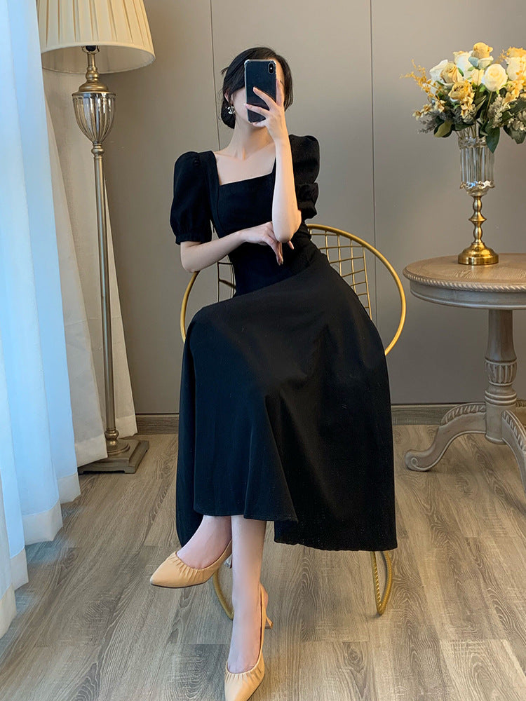 Plus Size Korean Square Neck Midi Dress – Pluspreorder