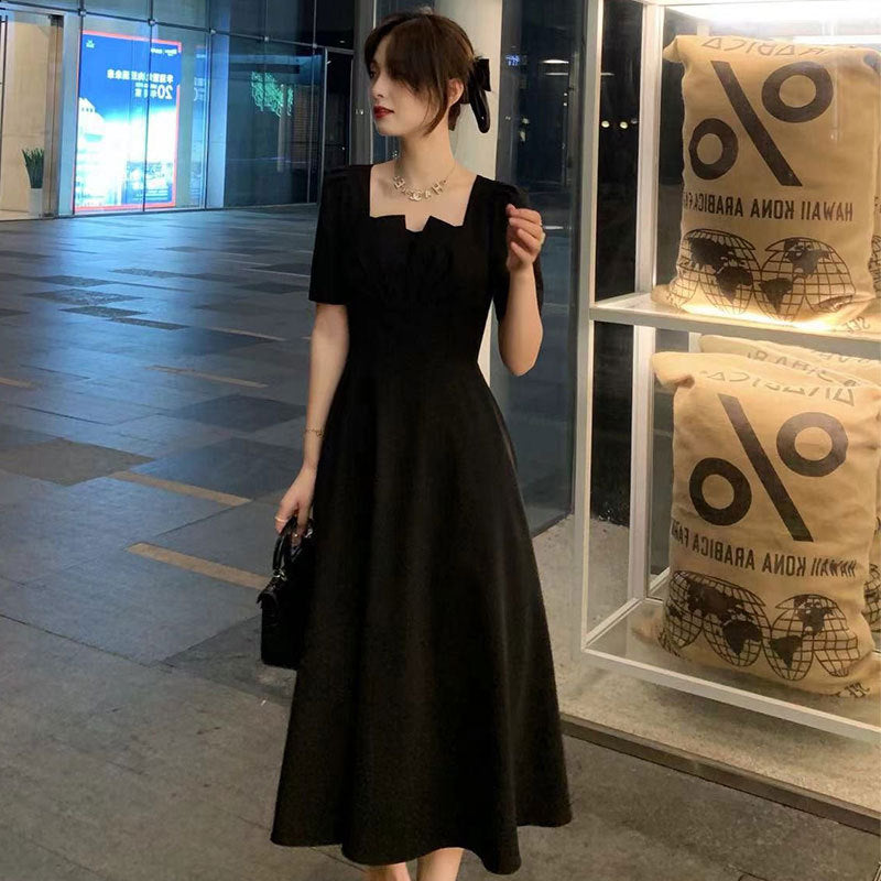 Plus Size Korean Square Neck Midi Dress – Pluspreorder