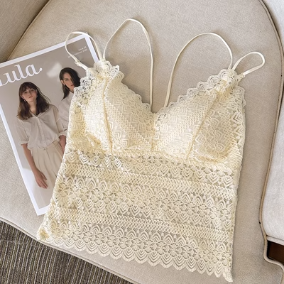 Plus Size Lace Bralette Padded Top – Pluspreorder