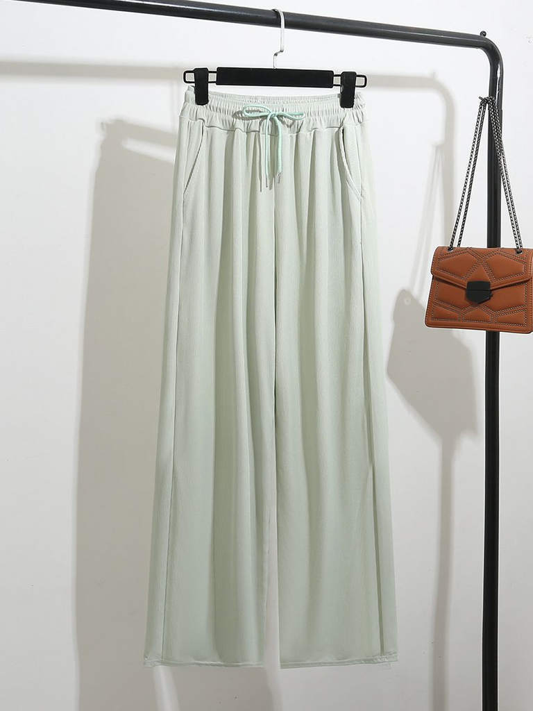 Plus Size Loose Leg Cool Fabric Long Pants (Extra Big Size) – Pluspreorder