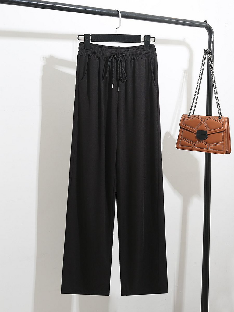 Plus Size Loose Leg Cool Fabric Long Pants (Extra Big Size) – Pluspreorder