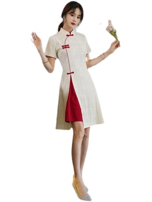 Plus Size Open Side Cheongsam Dress – Pluspreorder