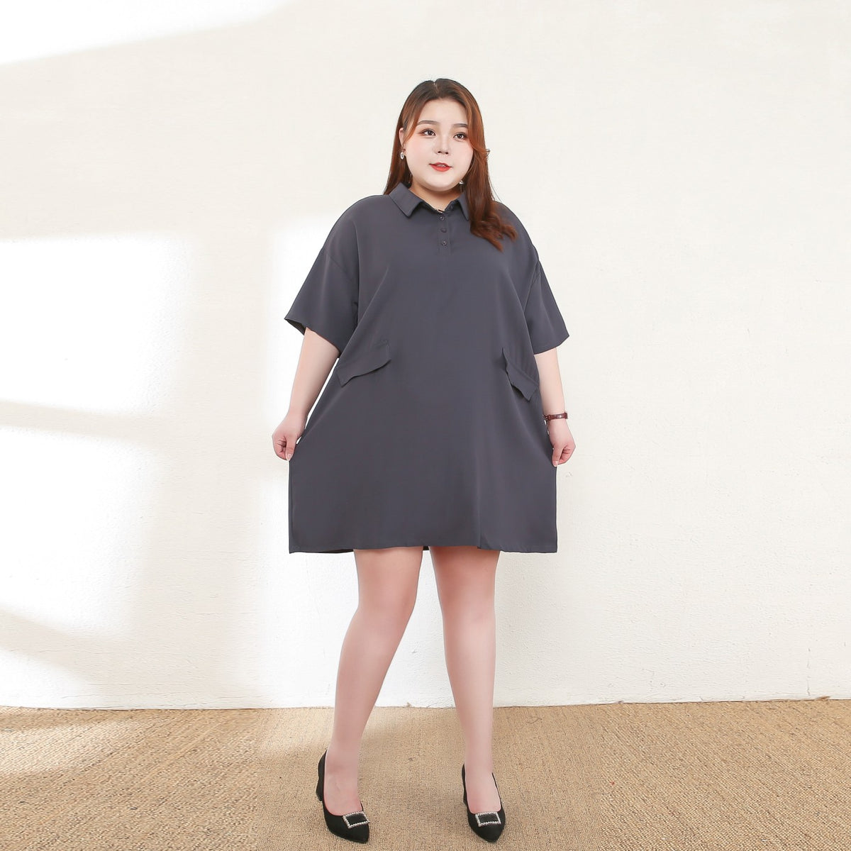 Hope Plus Size Shirt Dress – Pluspreorder