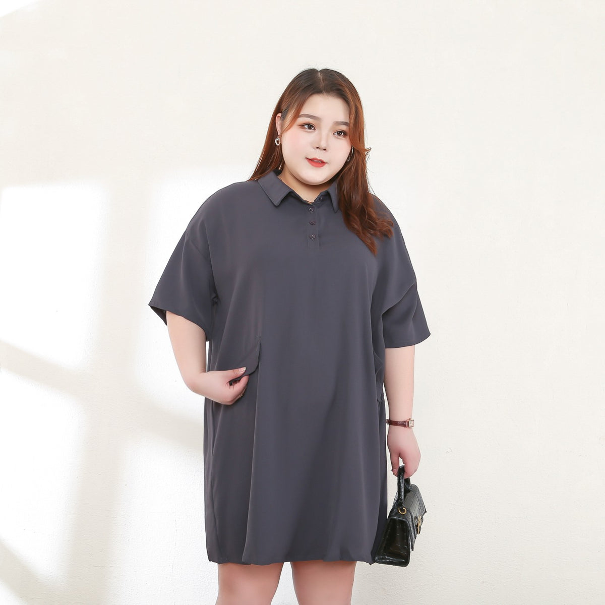 Hope Plus Size Shirt Dress – Pluspreorder