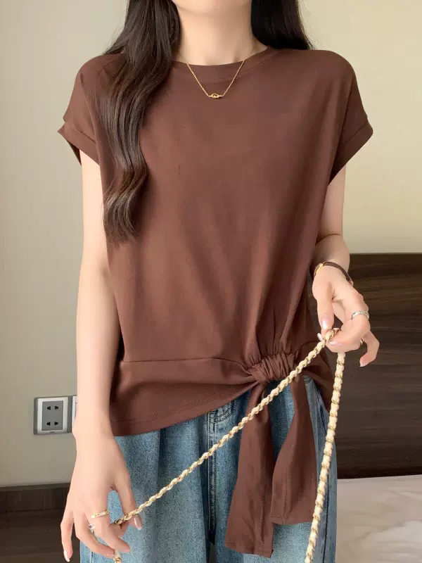 Plus Size Side Tie Top – Pluspreorder