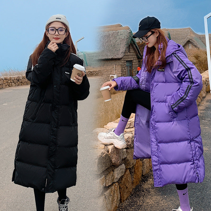 Plus Size Sporty Long Down Jacket – Pluspreorder