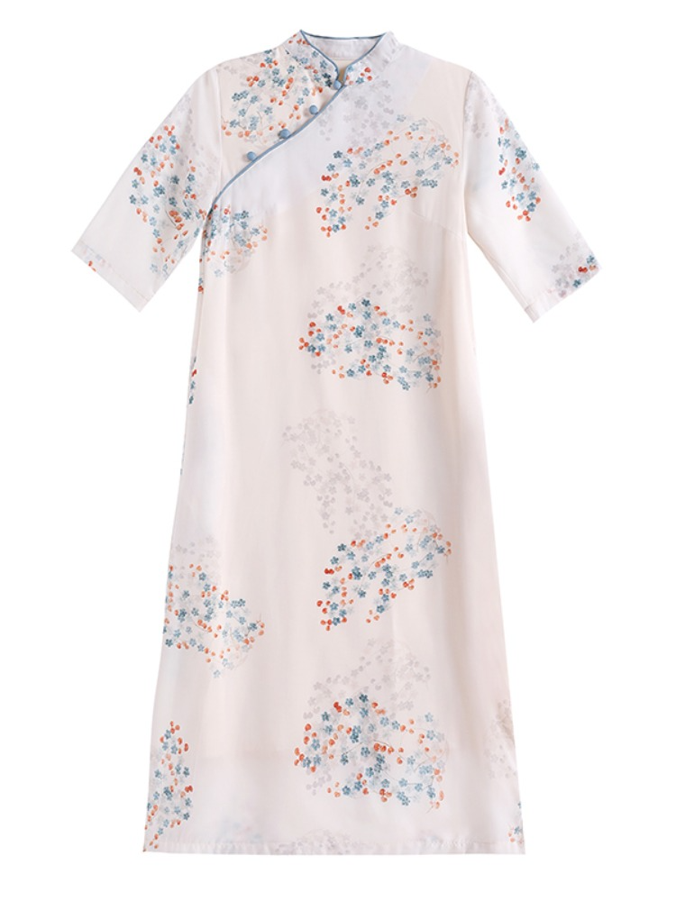 Plus Size Stars Midi Cheongsam Dress – Pluspreorder