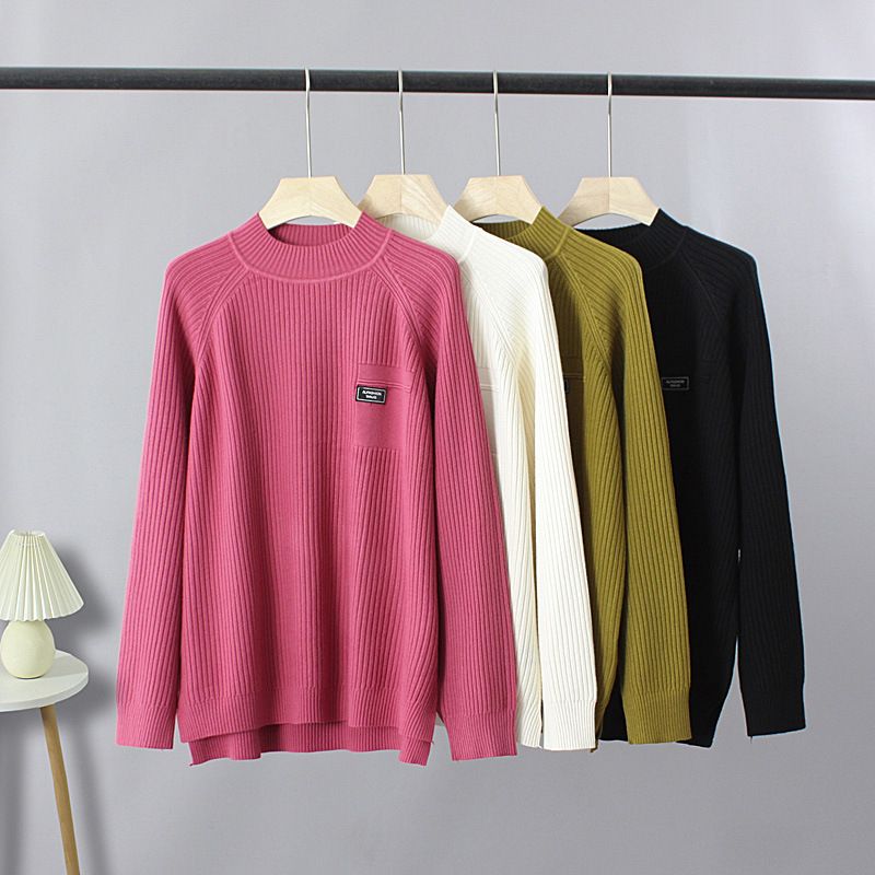 Plus Size Thick Ribbed Long Sleeve Sweater (Extra Big Size) – Pluspreorder