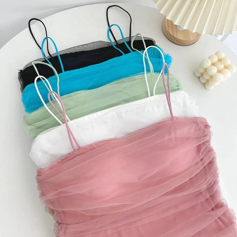 Plus Size Tulle Cami Top – Pluspreorder