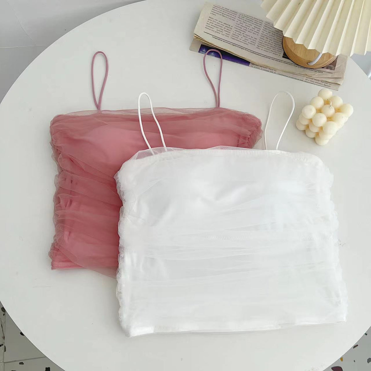 Plus Size Tulle Cami Top – Pluspreorder