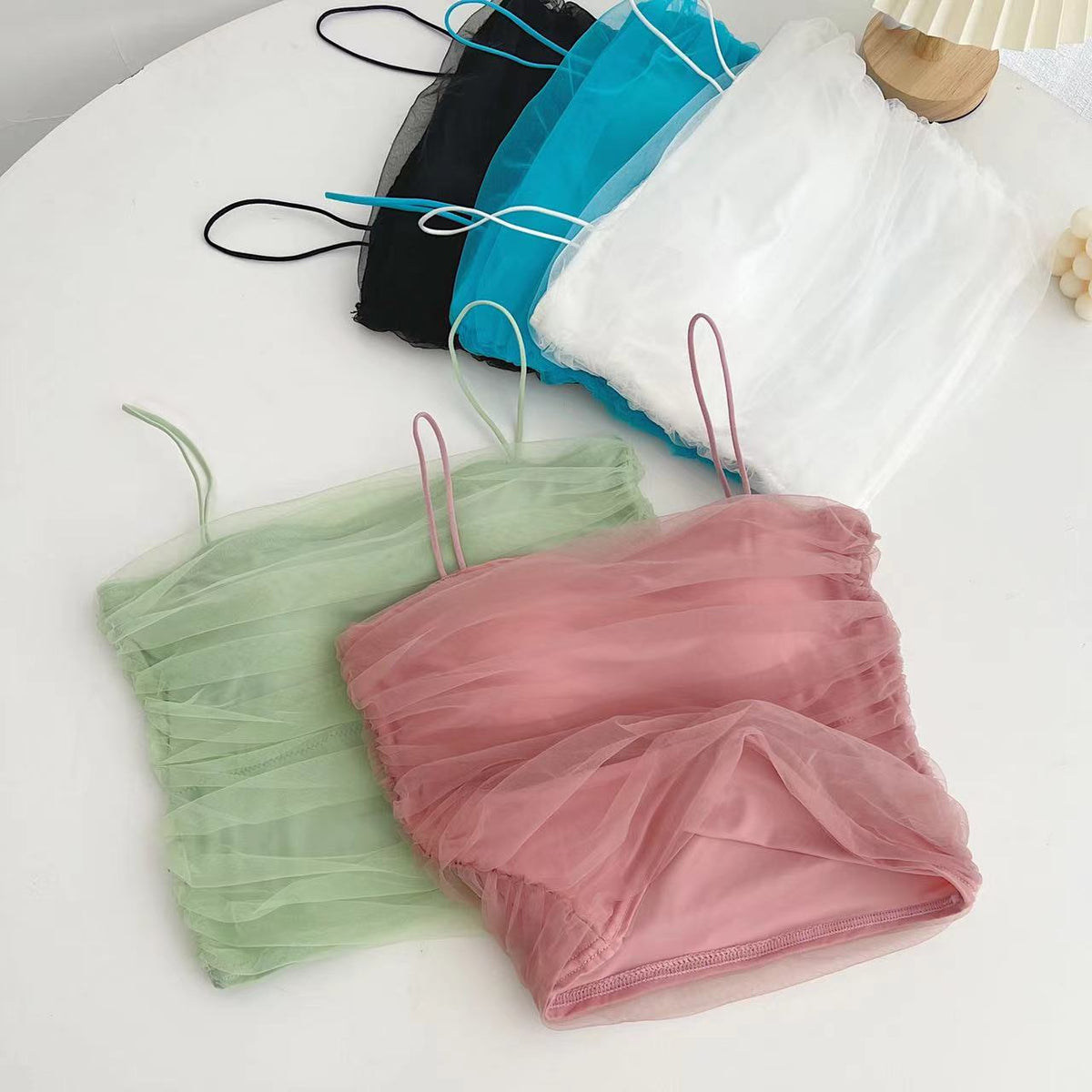 Plus Size Tulle Cami Top – Pluspreorder