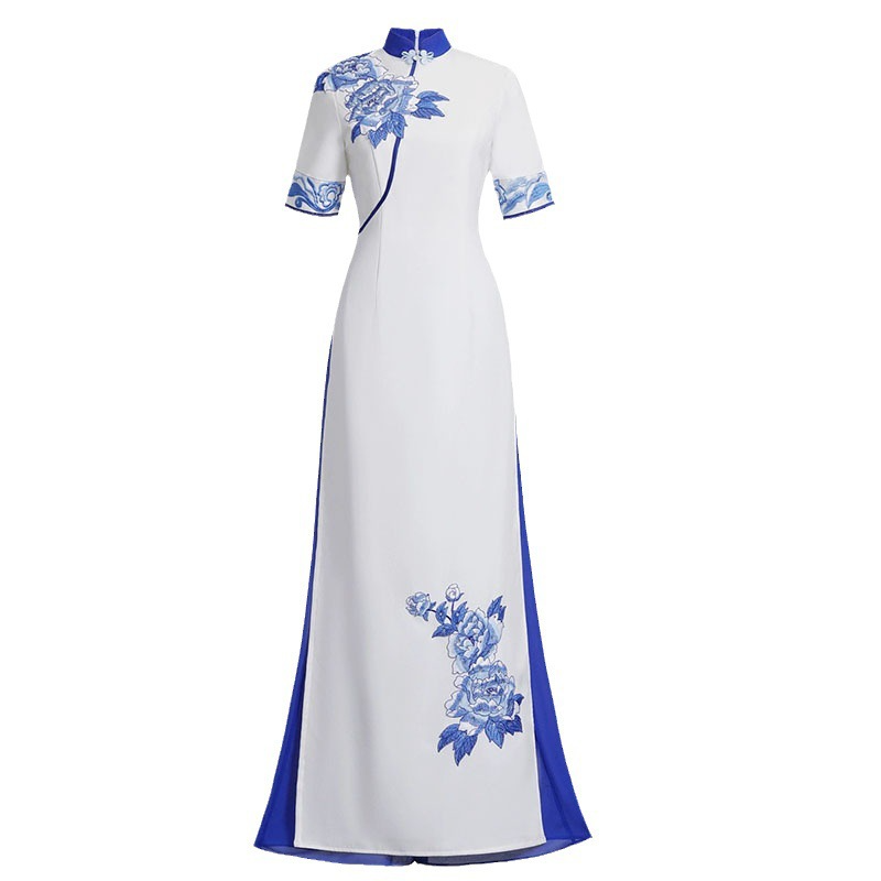(S-5Xl + Custom Size) Plus Size Vietnamese Chinese Oriental Long Cheon ...