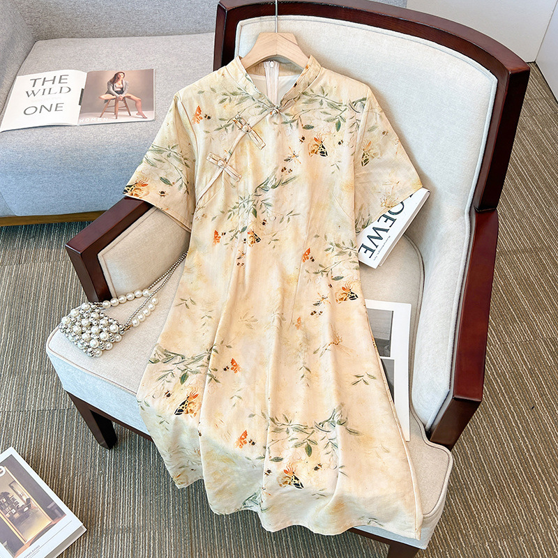 (XL-6XL) Plus Size Modern Cheongsam (Extra Big Size) – Pluspreorder